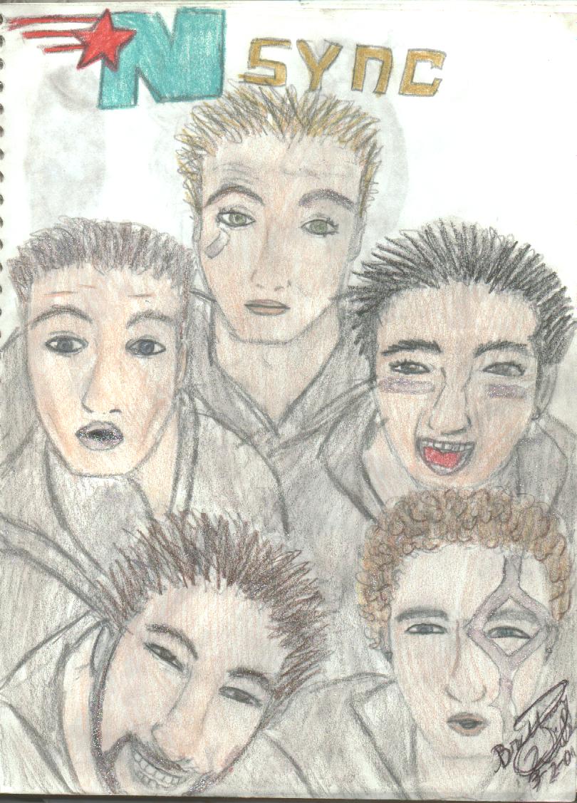 Brittney's NSYNC drawings