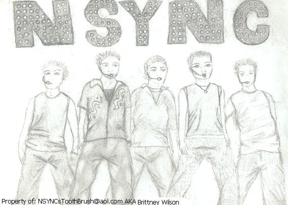 Brittney's NSYNC drawings